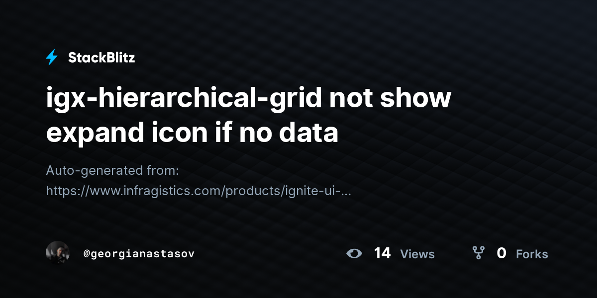 igx-hierarchical-grid not show expand icon if no data - StackBlitz