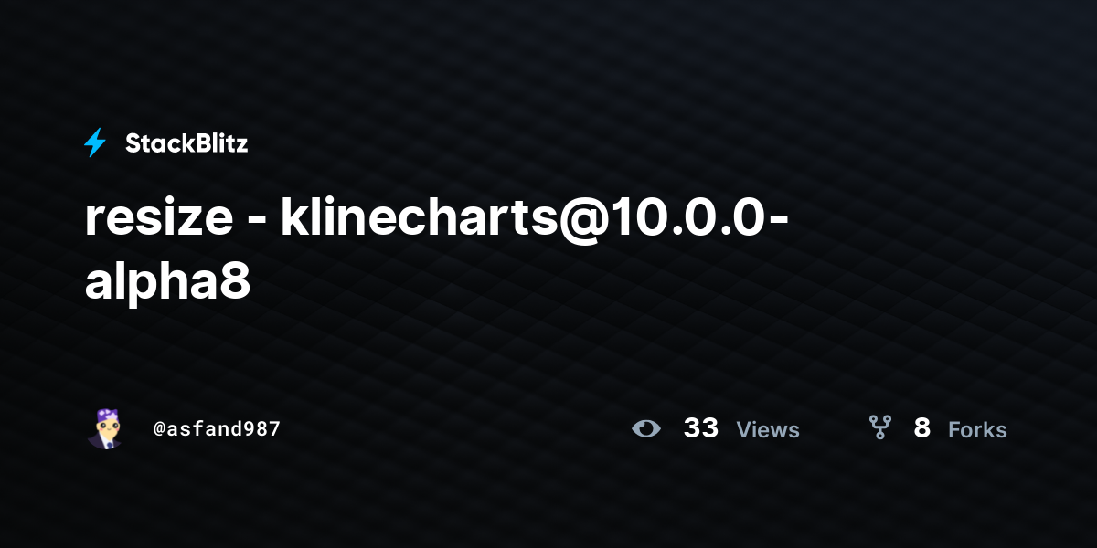 resize - klinecharts@10.0.0-alpha8 - StackBlitz
