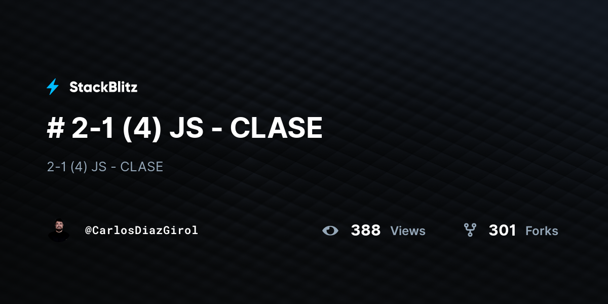 # 2-1 (4) JS - CLASE - StackBlitz