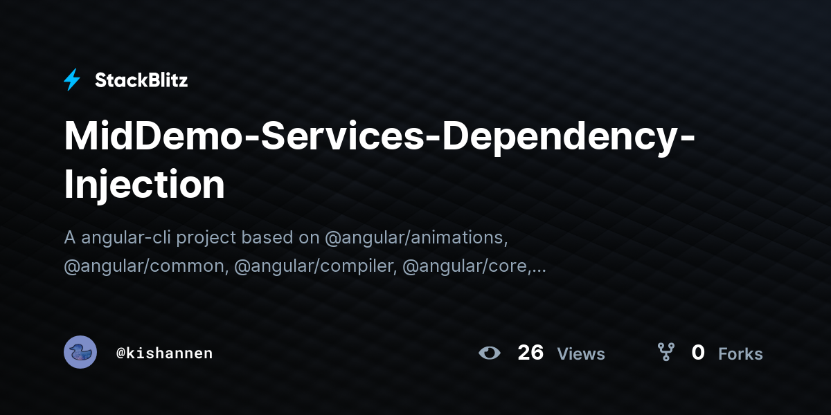 MidDemo-Services-Dependency-Injection - StackBlitz
