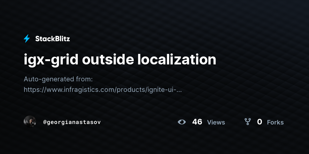 igx-grid outside localization - StackBlitz