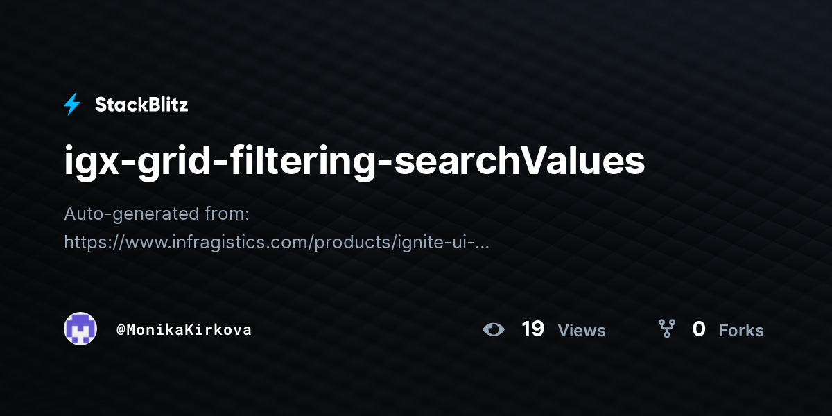 igx-grid-filtering-searchValues - StackBlitz