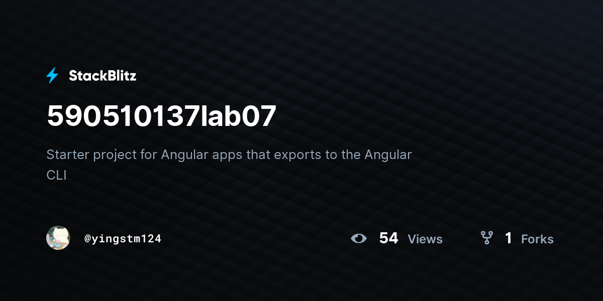 590510137lab07 - StackBlitz