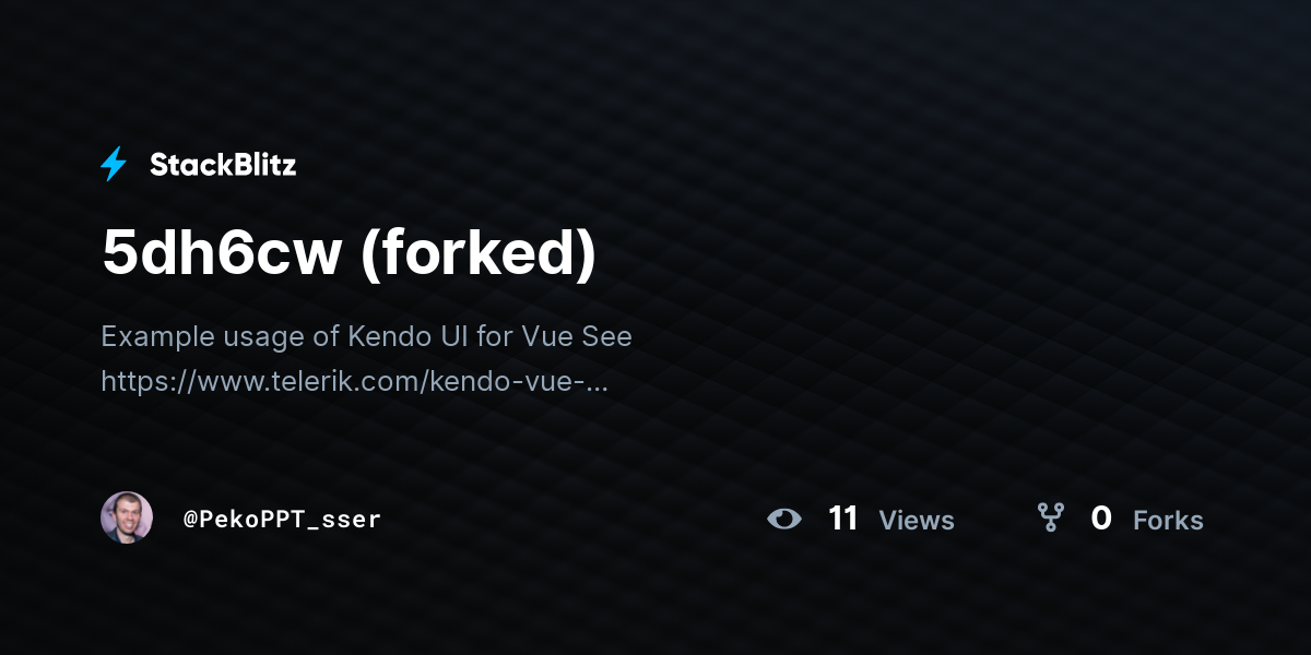 5dh6cw (forked) - StackBlitz