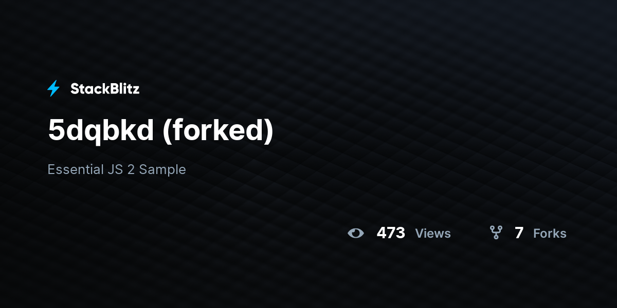 5dqbkd (forked) - StackBlitz