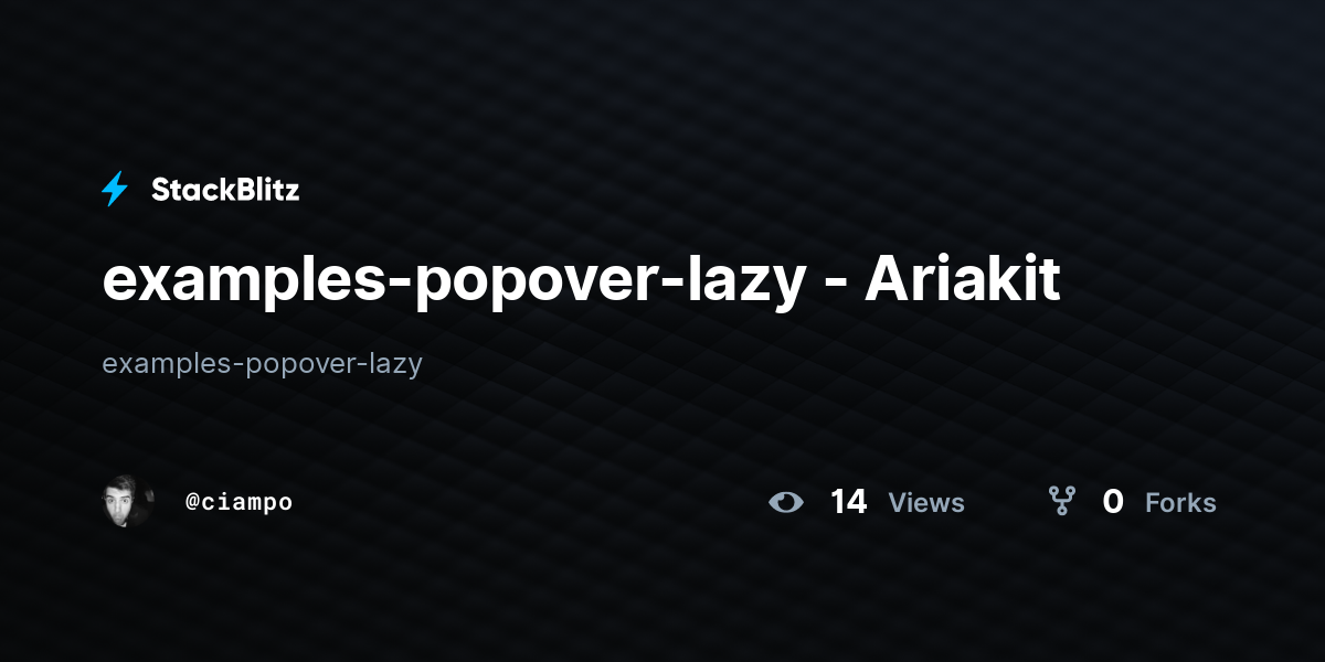 examples-popover-lazy - Ariakit - StackBlitz