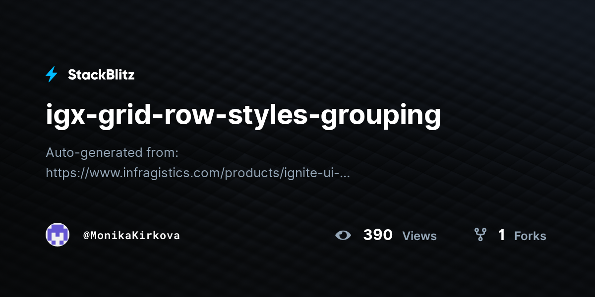 igx-grid-row-styles-grouping - StackBlitz