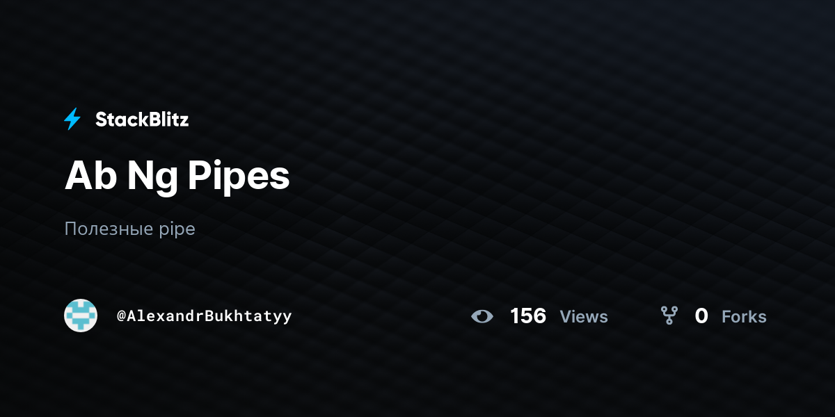 Ab Ng Pipes - StackBlitz