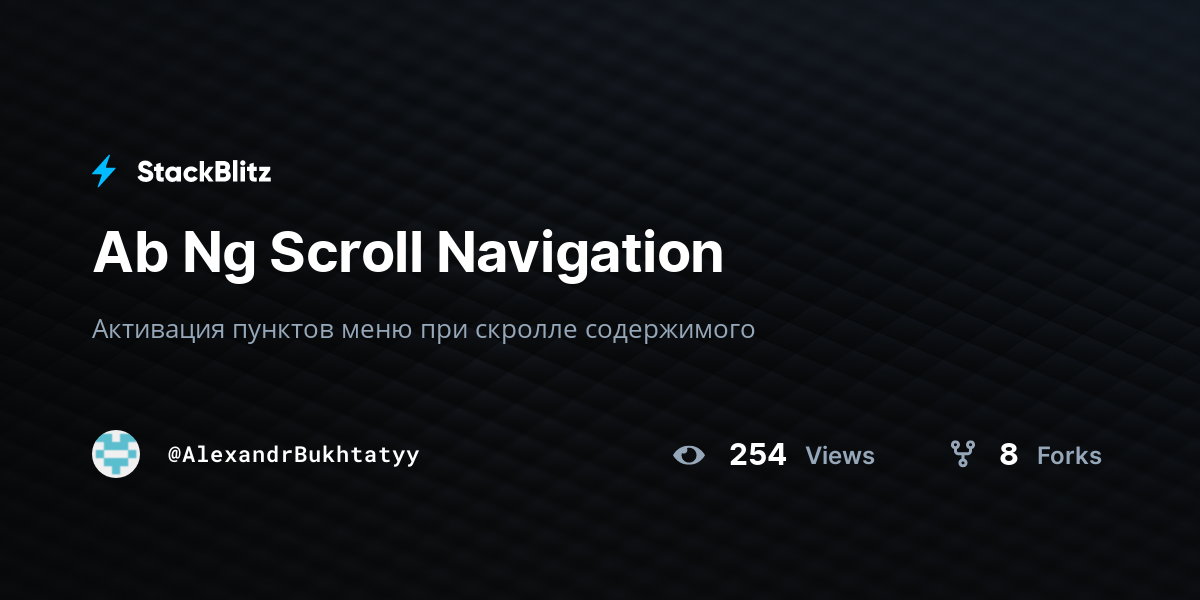 Ab Ng Scroll Navigation - StackBlitz