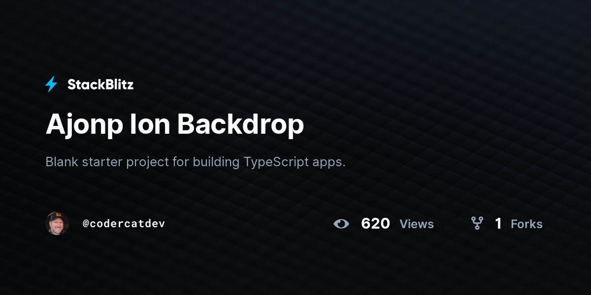 Ajonp Ion Backdrop - StackBlitz Ajonp Ion Backdrop - StackBlitz