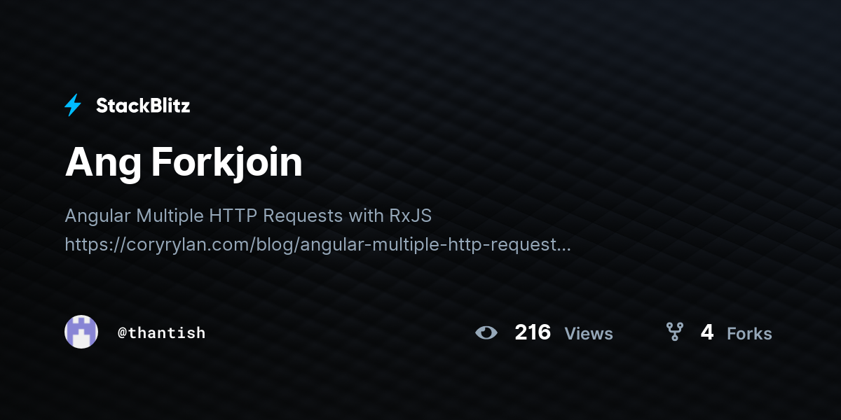 Ang Forkjoin - StackBlitz