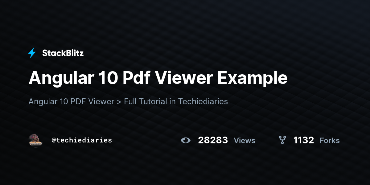 Angular 10 Pdf Viewer Example StackBlitz