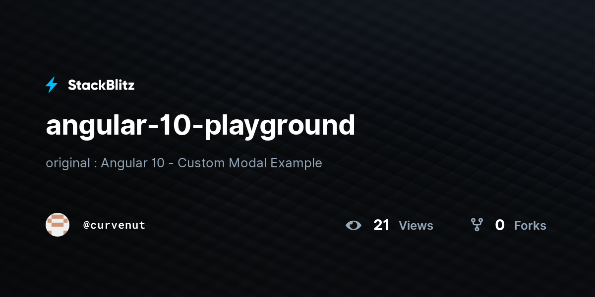 angular-10-playground - StackBlitz