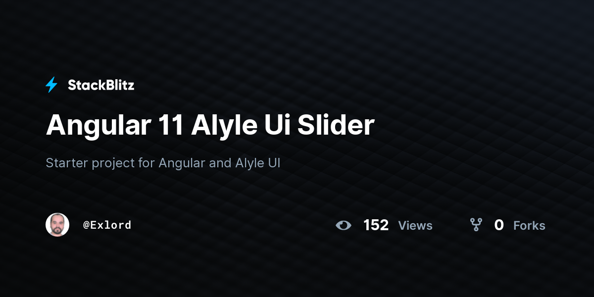 Angular 11 Alyle Ui Slider - StackBlitz Angular 11 Alyle Ui Slider - StackBlitz