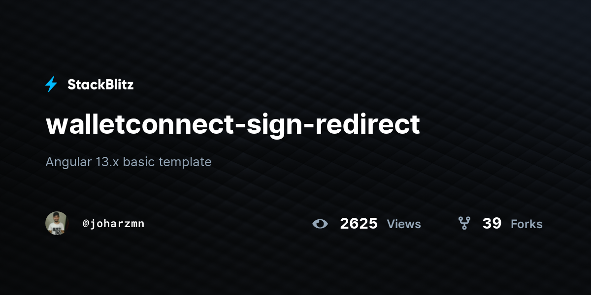 walletconnect-sign-redirect - StackBlitz