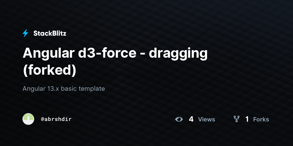 Angular d3-force - dragging (forked) - StackBlitz