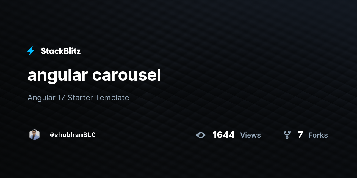 angular carousel - StackBlitz