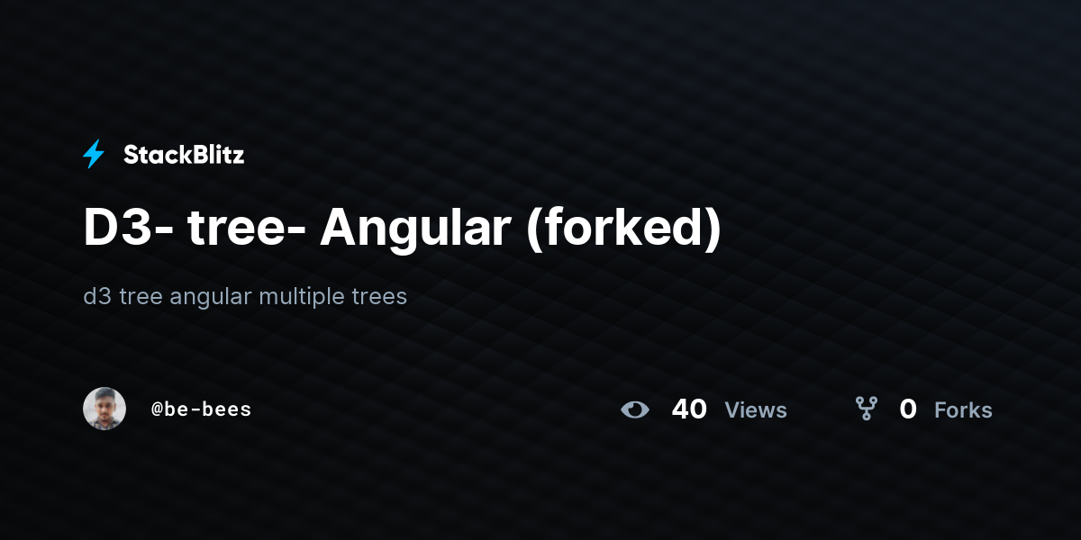D3- tree- Angular (forked) - StackBlitz D3- tree- Angular (forked) - StackBlitz
