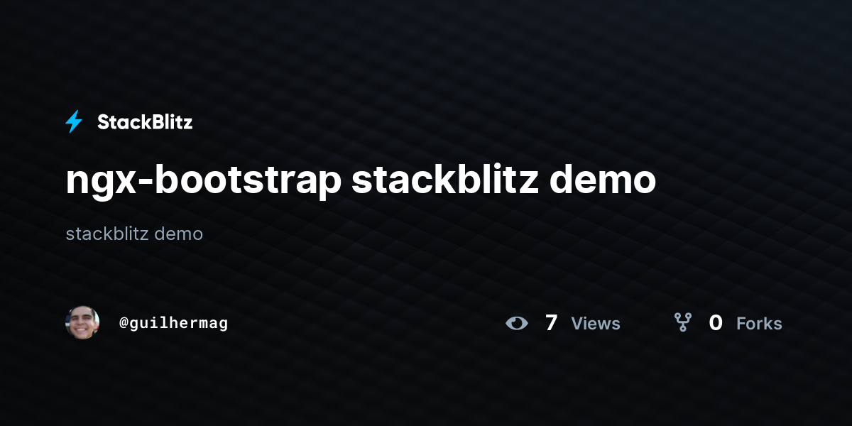 ngx-bootstrap stackblitz demo - StackBlitz