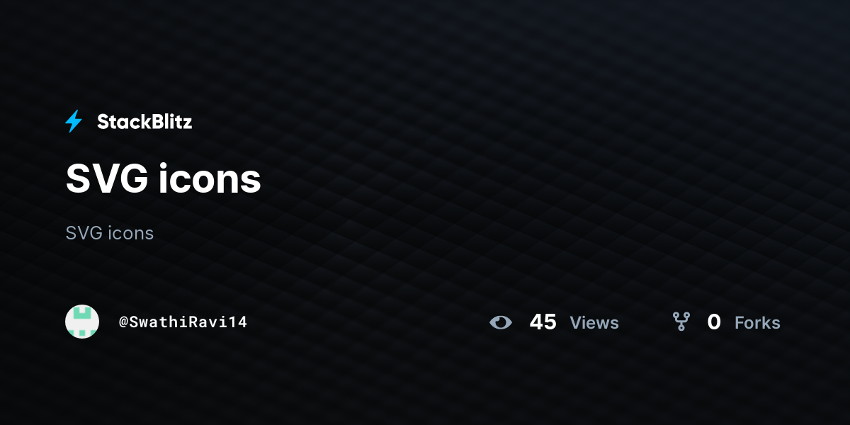SVG icons - StackBlitz