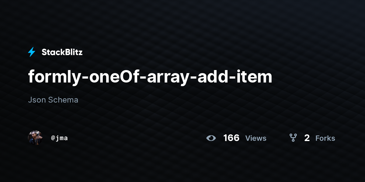 formly-oneOf-array-add-item - StackBlitz formly-oneOf-array-add-item - StackBlitz