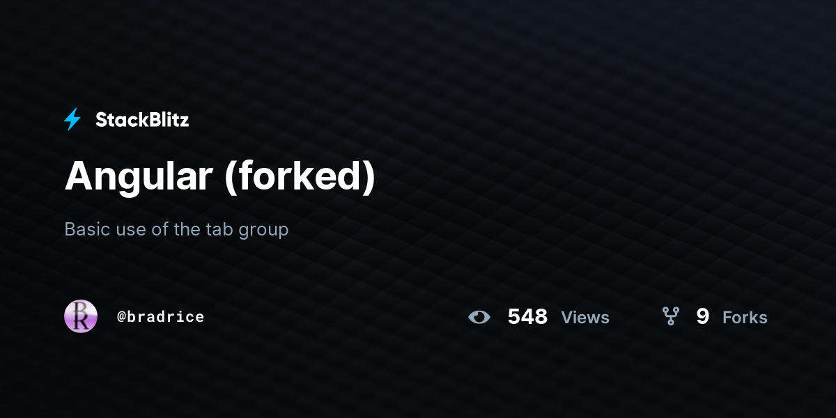 Angular Forked Stackblitz 8836