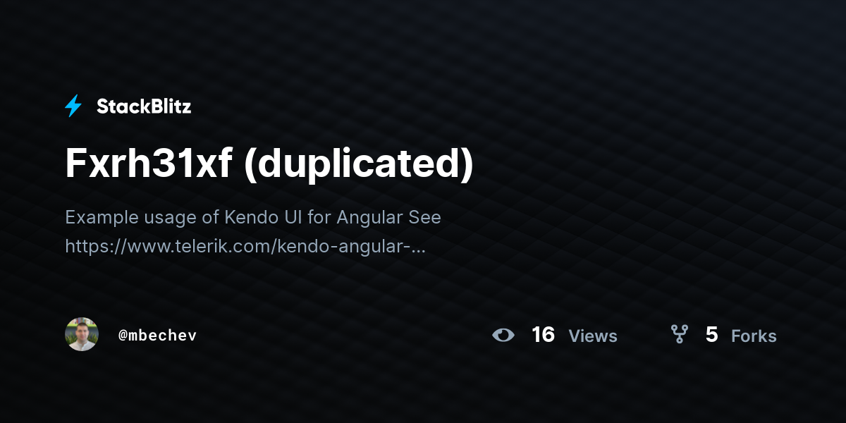 Fxrh31xf (duplicated) - StackBlitz