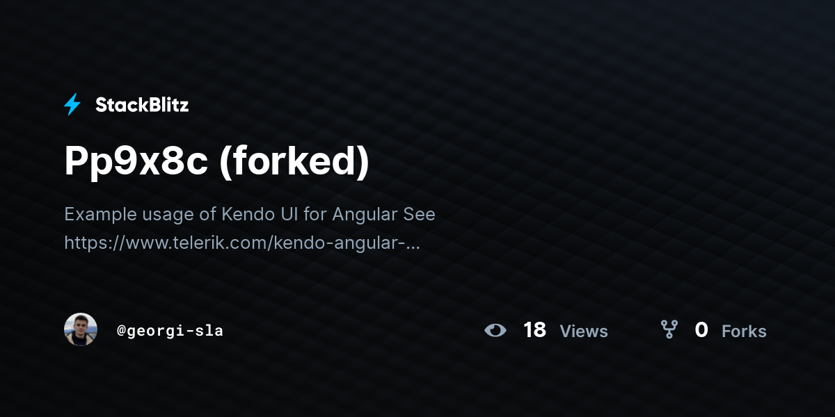 Pp9x8c (forked) - StackBlitz