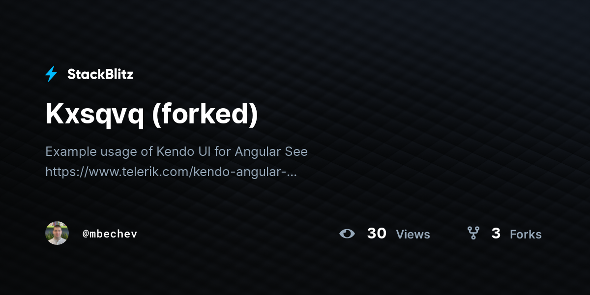 Kxsqvq (forked) - StackBlitz