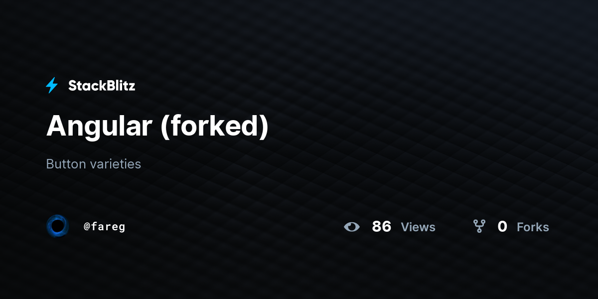 Angular (forked) - StackBlitz