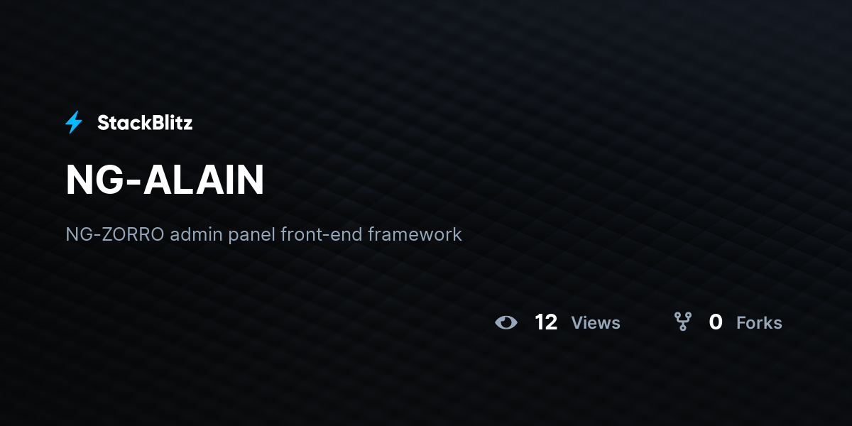 NG-ALAIN - StackBlitz