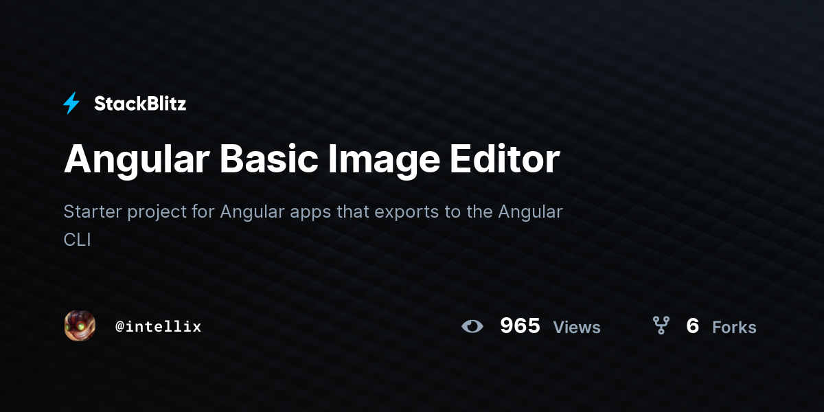 Angular Basic Image Editor - StackBlitz