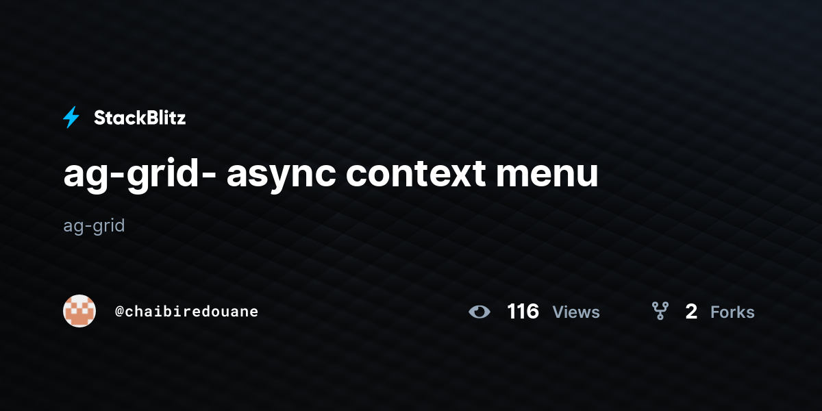 ag-grid- async context menu - StackBlitz
