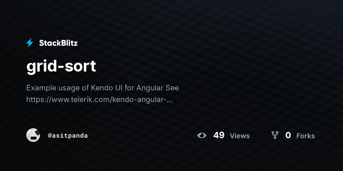 grid-sort - StackBlitz