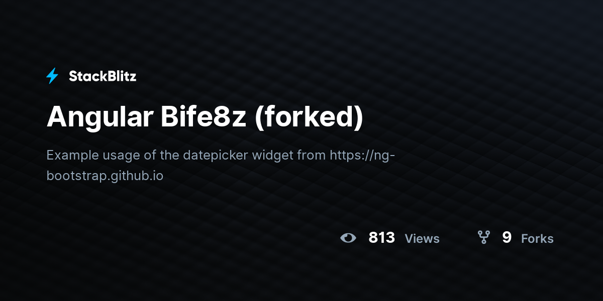 Angular Bife8z (forked) - StackBlitz