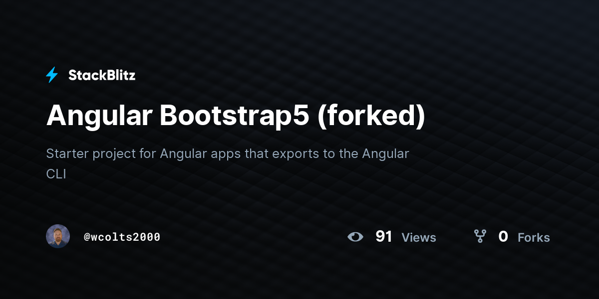 Angular Bootstrap5 (forked) - StackBlitz Angular Bootstrap5 (forked) - StackBlitz