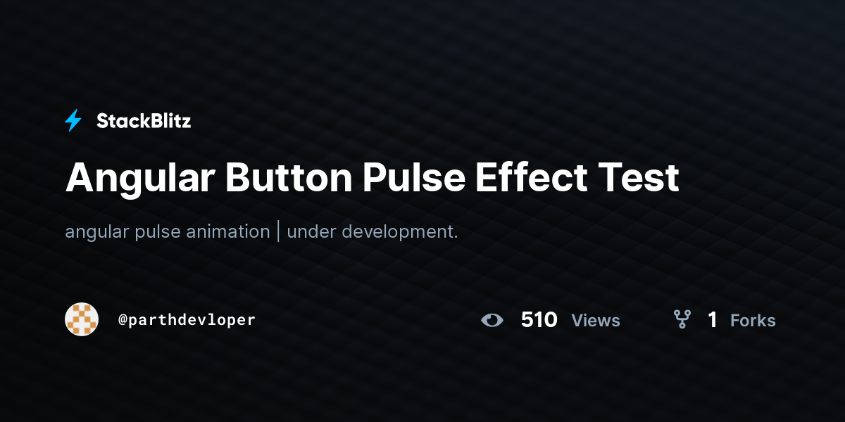 Angular Button Pulse Effect Test - StackBlitz