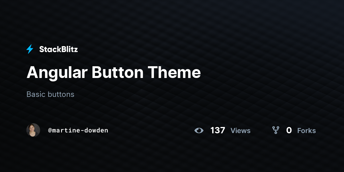 Angular Button Theme - StackBlitz