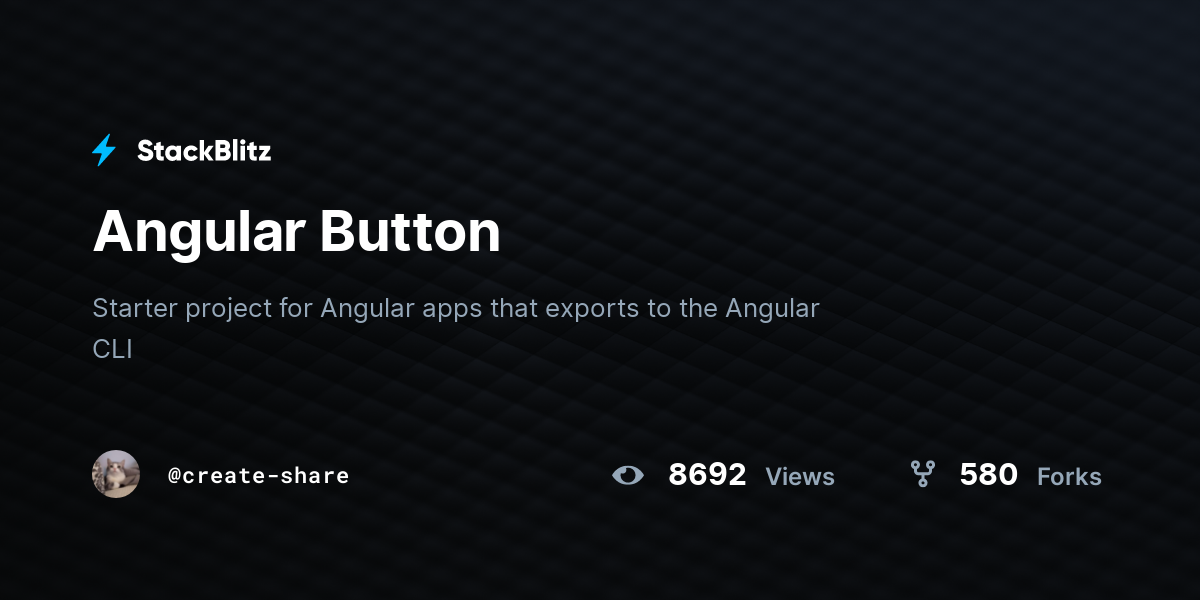 Angular Button - StackBlitz