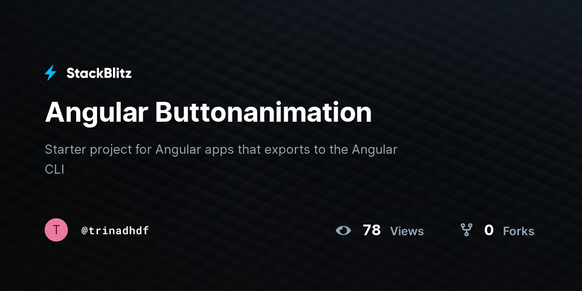 Angular Buttonanimation - StackBlitz