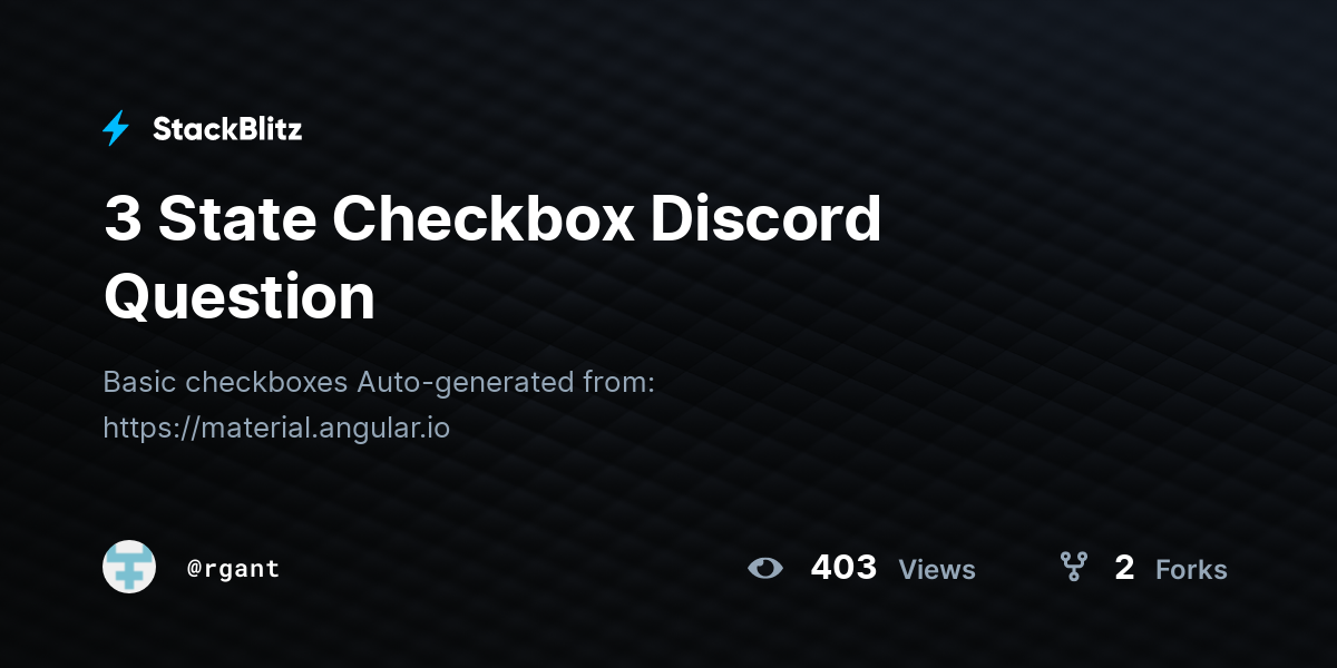 3 State Checkbox Discord Question - StackBlitz