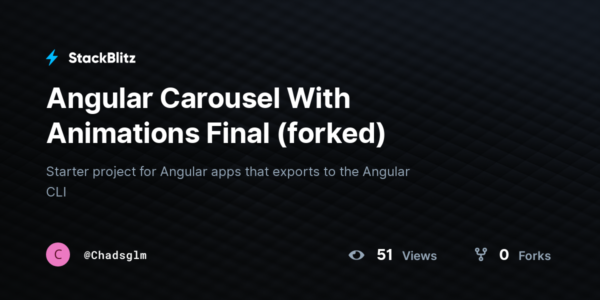Angular Carousel With Animations Final (forked) - StackBlitz