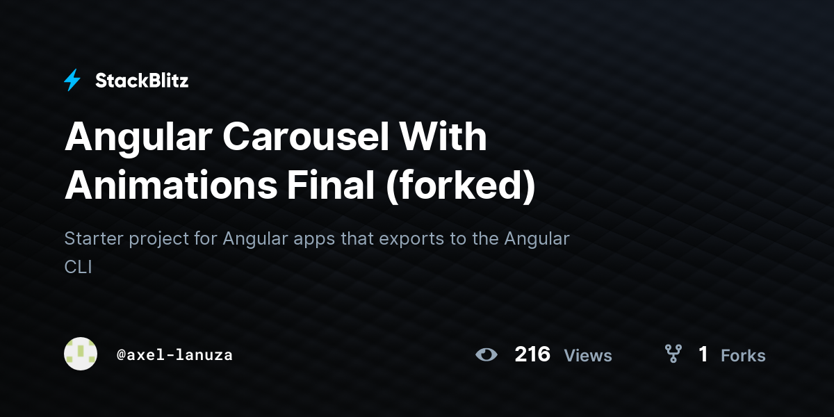 Angular Carousel With Animations Final (forked) - StackBlitz
