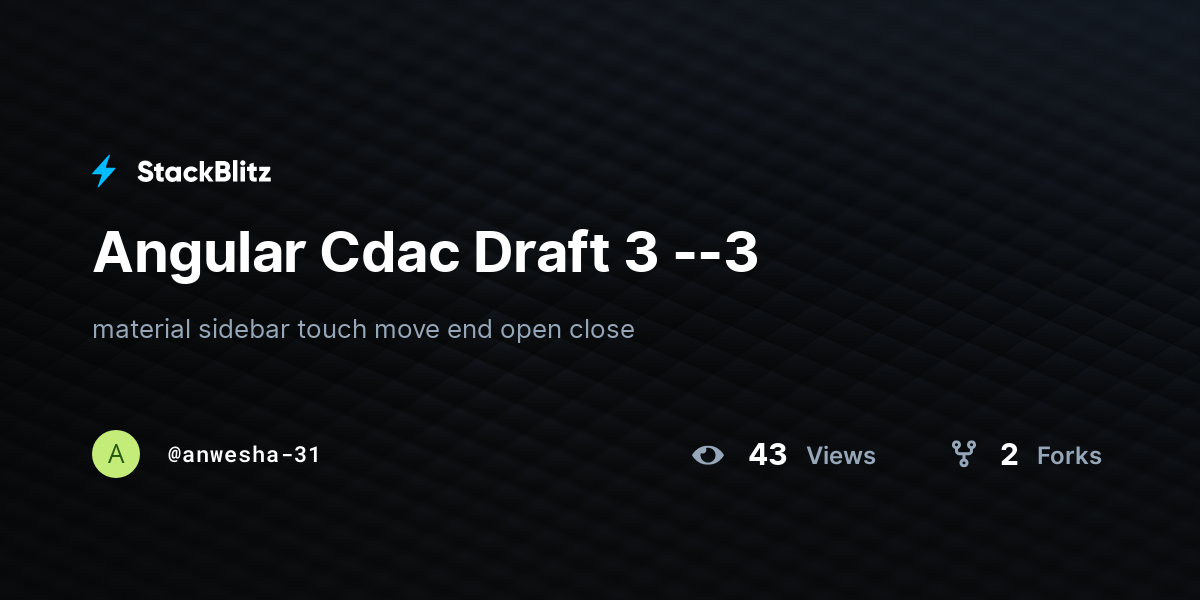 Angular Cdac Draft 3 --3 - StackBlitz
