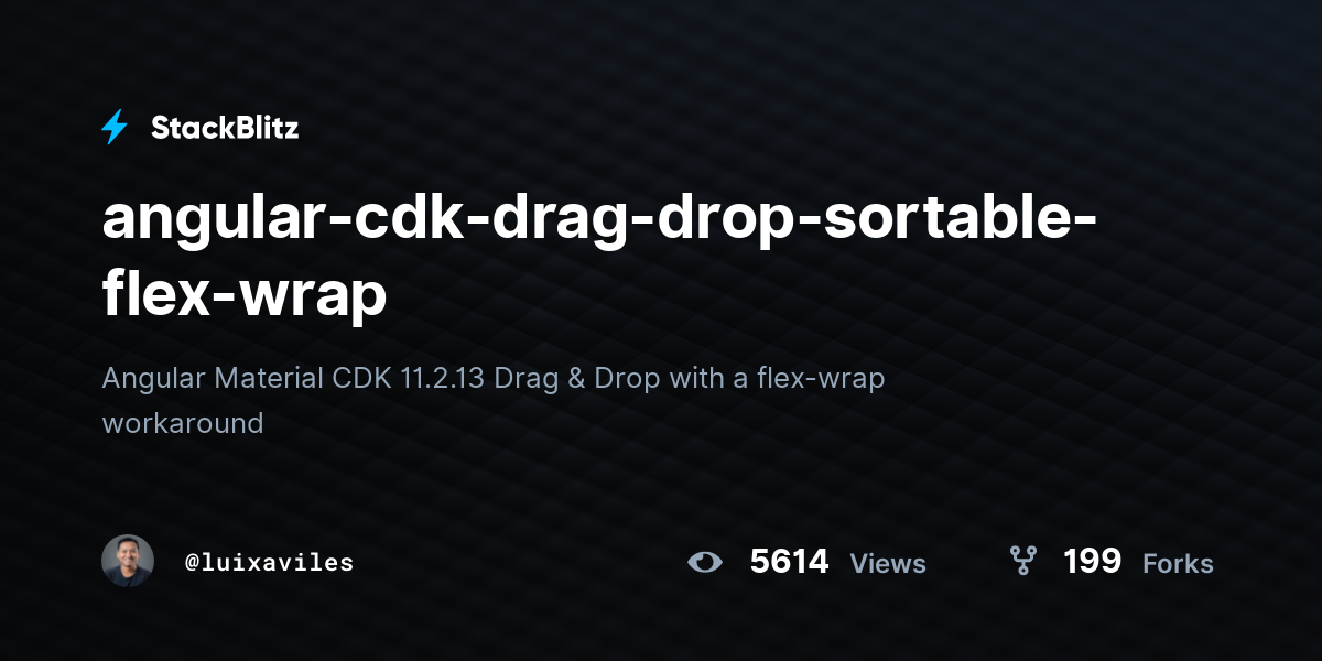 angular-cdk-drag-drop-sortable-flex-wrap - StackBlitz