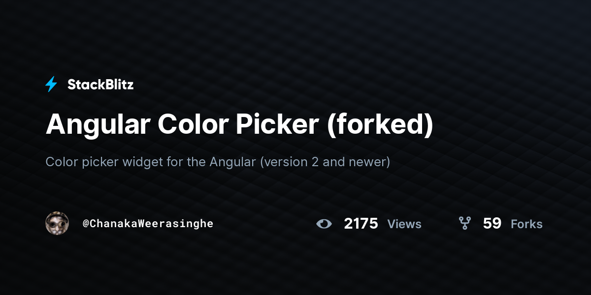 Angular Color Picker (forked) - StackBlitz
