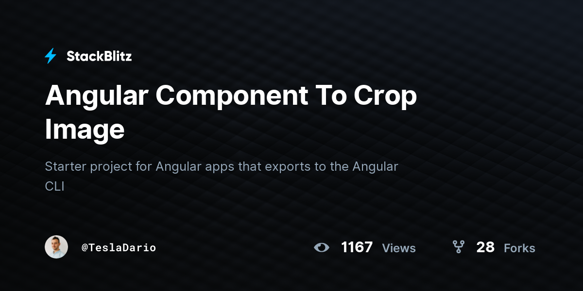 Angular Component To Crop Image - StackBlitz