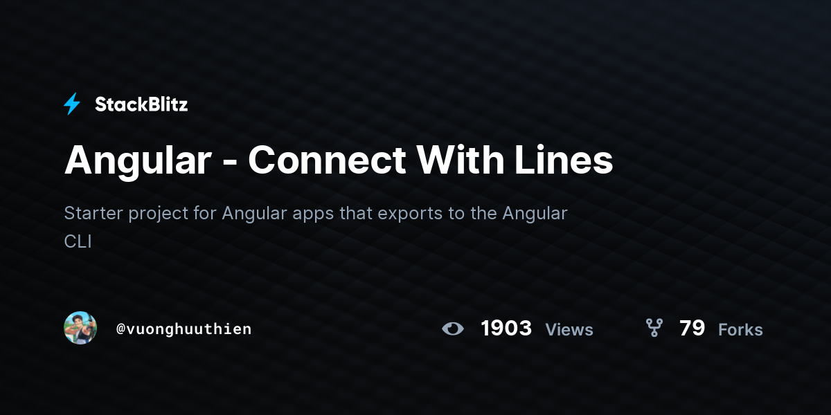 Angular - Connect With Lines - StackBlitz