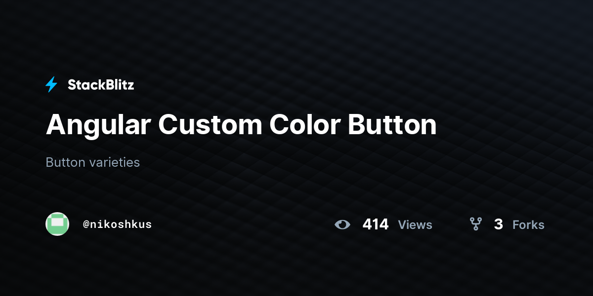 Angular Custom Color Button - StackBlitz