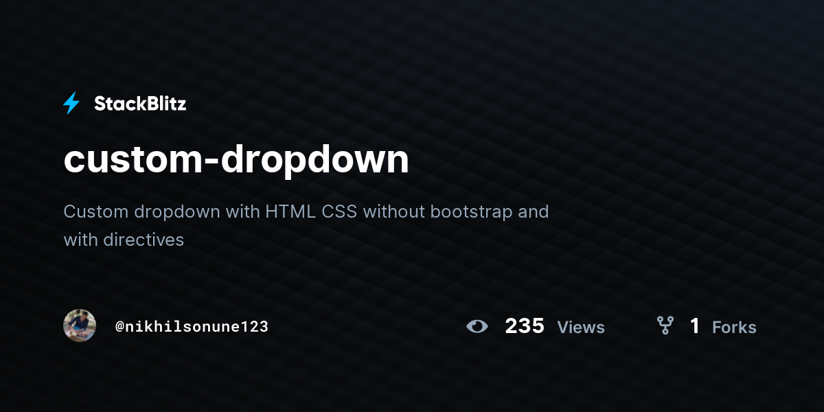 custom-dropdown - StackBlitz